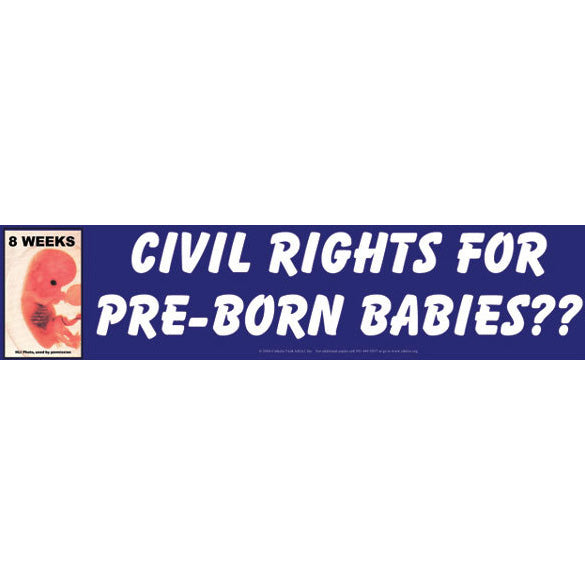 Pro-Life Bumper Sticker – Catholic Faith Alive!, Inc.